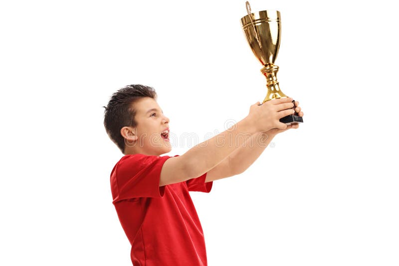 Soccer Player Lifting Trophy Stock Photos - Free & Royalty-Free Stock ...