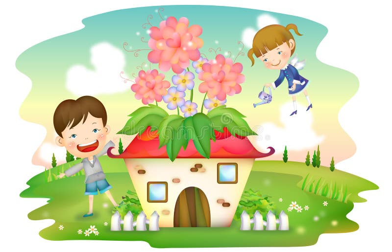 Joyful Life stock illustration. Illustration of raised - 26321218