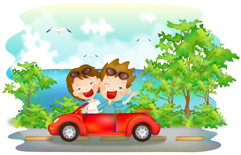 Joyful Life stock illustration. Illustration of girl - 26321458