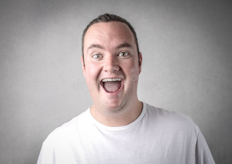 Joyful man stock image. Image of smile, scream, suprised - 45319553