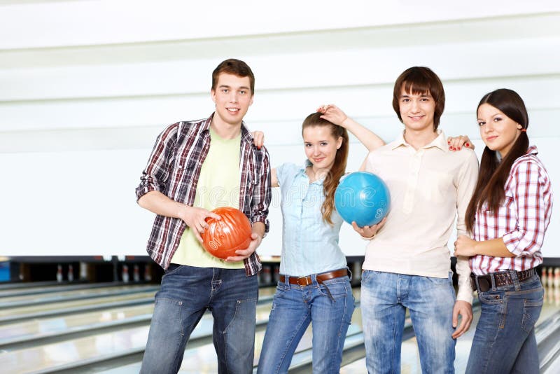 Bowling fun stock image. Image of males, laughing, score - 5046167