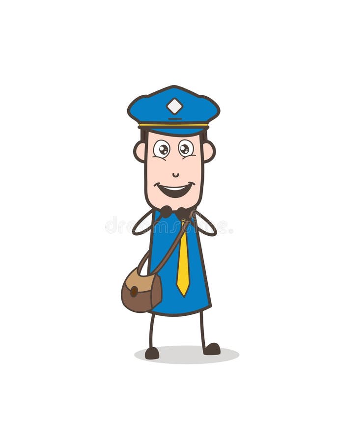 Indian Postman Cartoon Stock Illustrations – 46 Indian Postman Cartoon ...