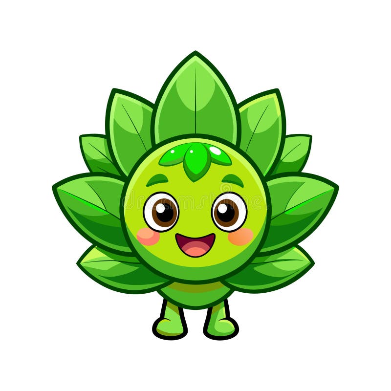 Joyful Purslane Character Stock Illustrations – 6 Joyful Purslane ...