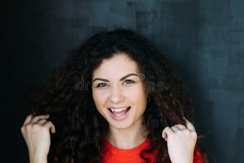 Joyful Smiling Happy Emotional Lady Portrait Stock Photo - Image of ... Joyful Smiling Happy Emotional Lady Portrait Stock Photo - Image of ...