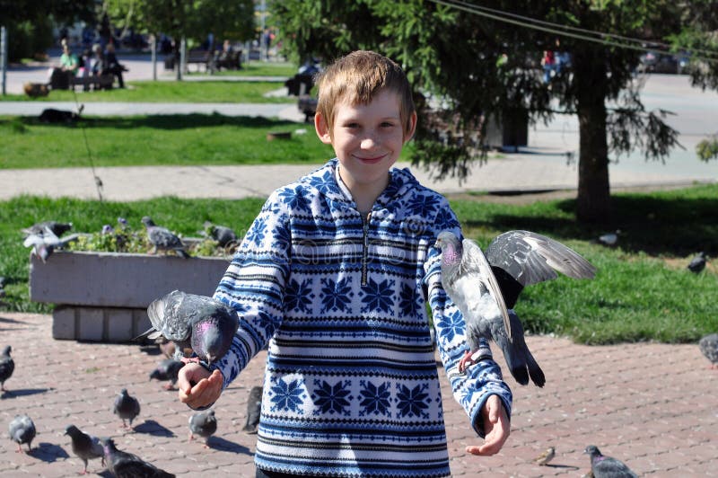 The Happy Boy Swims in the Pool. Stock Photo - Image of portrait, swim ...