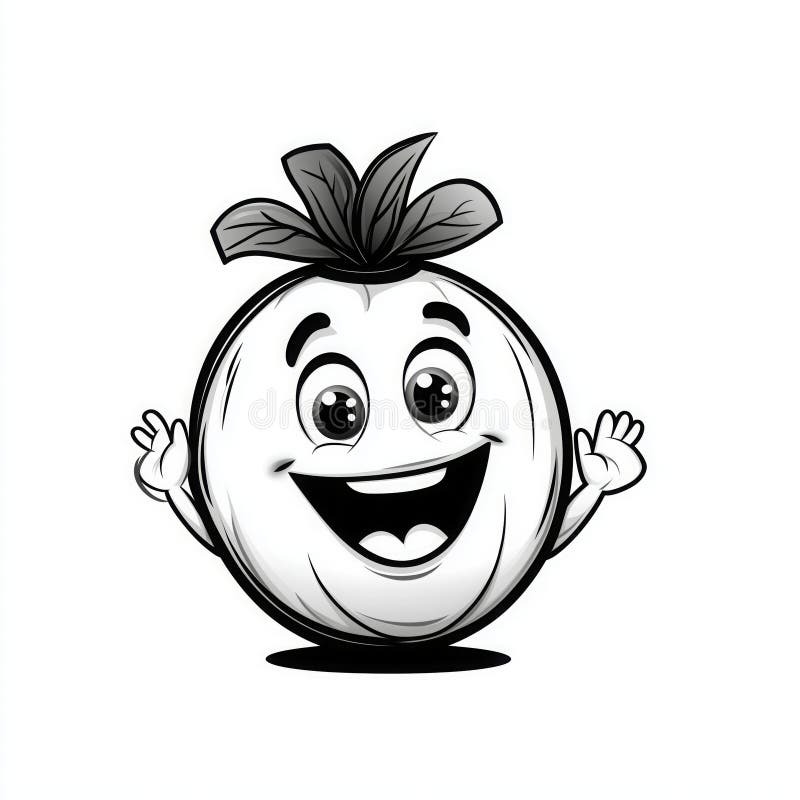 A Joyful Vegetable with a Charming Face and Hands Raised Celebrates in ...