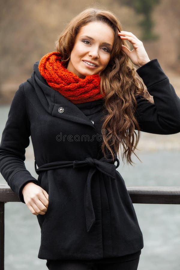 Joyful Woman Outdoor at Early Spring Stock Photo - Image of park ...