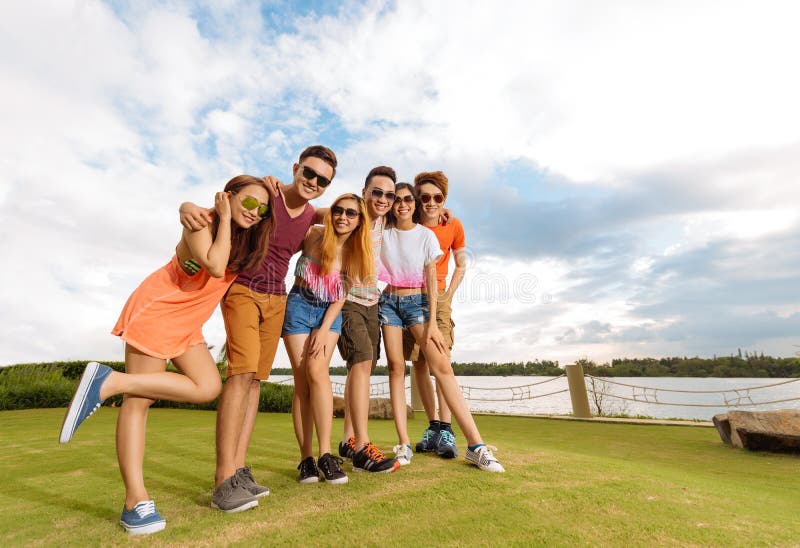 Joyful young people stock photo. Image of friends, young - 49539058