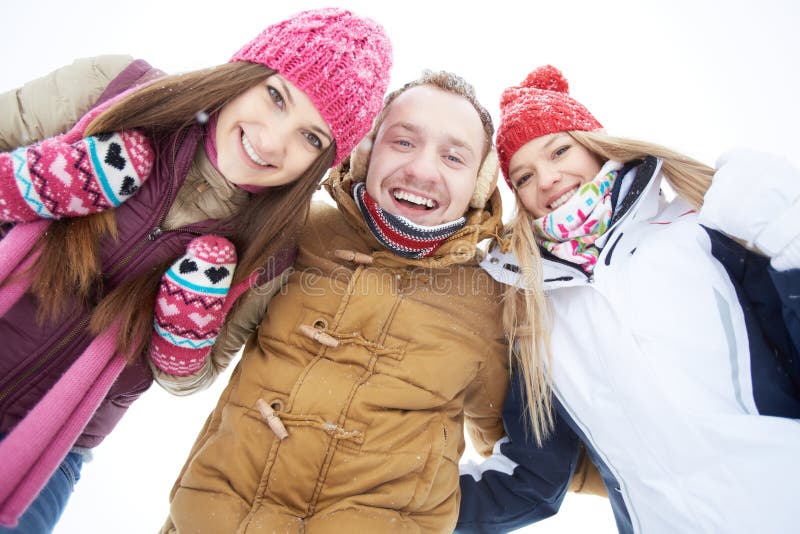 Joyful young people stock photo. Image of masculine, december - 60092134