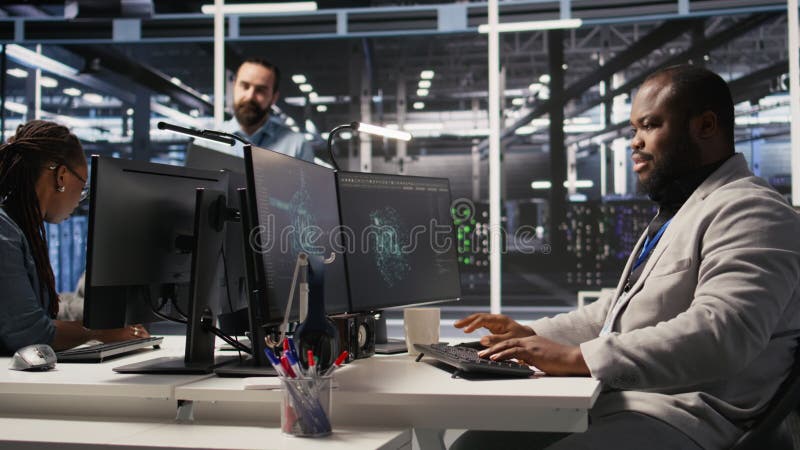 Joyous Data Center Software Developer Delighted after Solving All ...