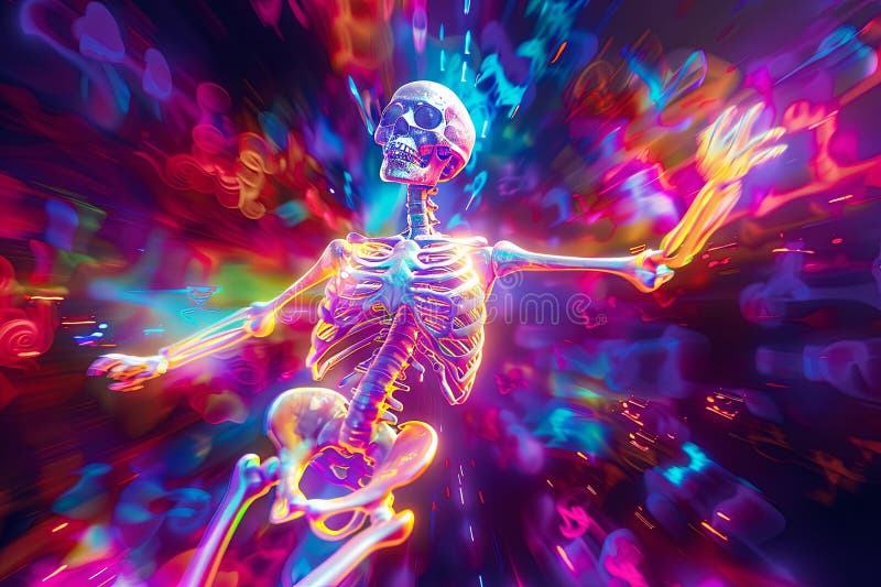 Joyous Skeleton Dances Dynamically, Celebrating the Vitality of Life AI ...