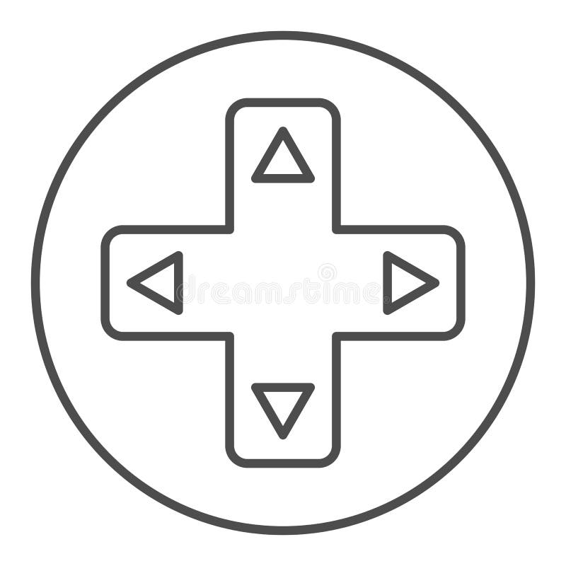 Joystick Buttons Thin Line Icon. Game Console Buttons Vector ... Joystick Buttons Thin Line Icon. Game Console Buttons Vector ...