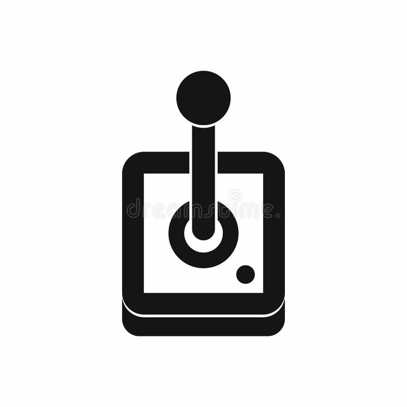 Joystick for Computer Games Icon, Simple Style Stock Illustration ...