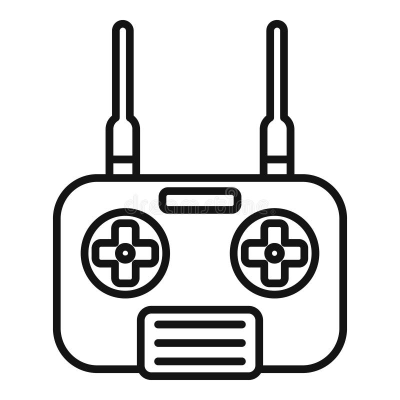 Joystick Control Icon Outline Vector. Aerial Device Stock Vector ...