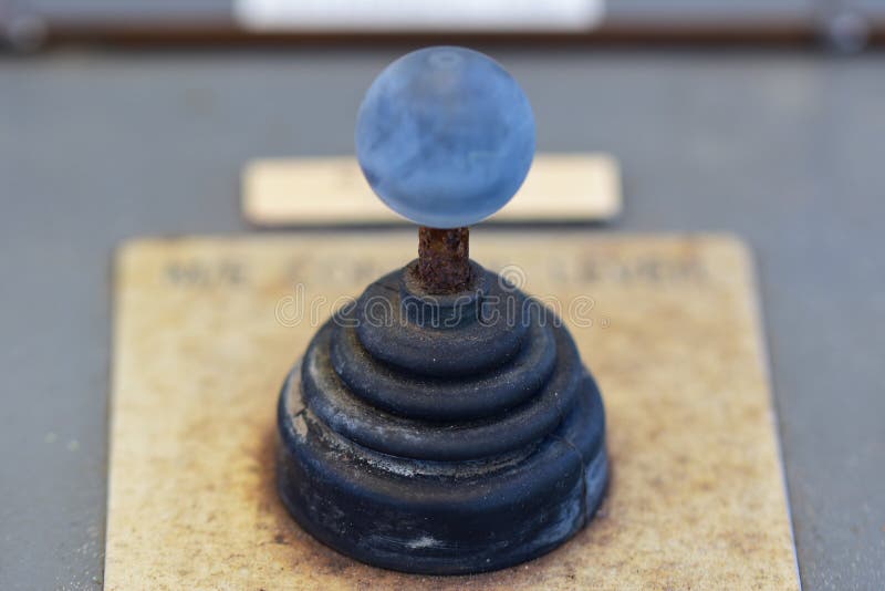 Joystick, Control on Maneuvering Console. Stock Image - Image of ...