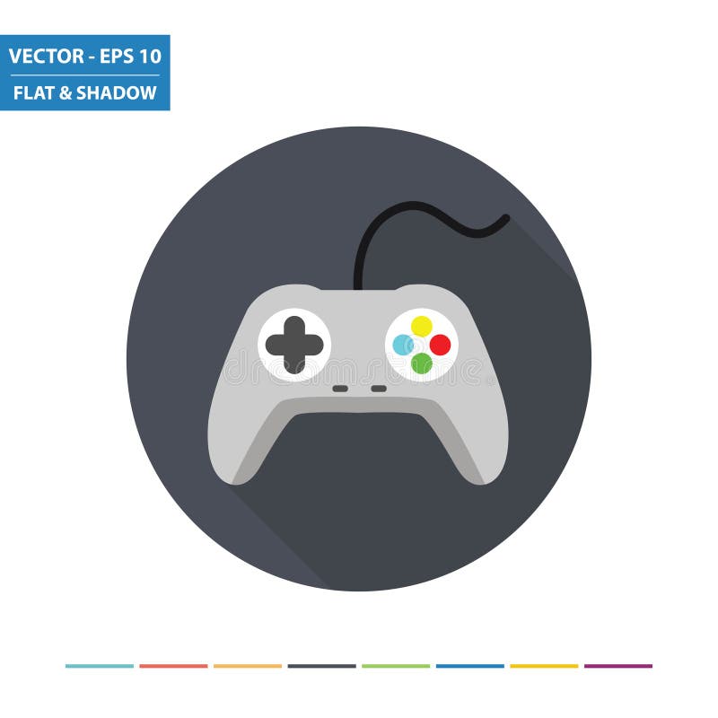 Joystick / Controller Flat Icon Stock Vector - Illustration of concept ...