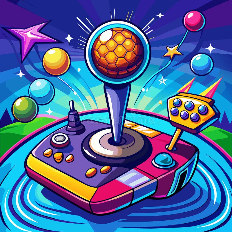 Joystick Game Cartoon Vector Icon Illustration Stock Vector ...