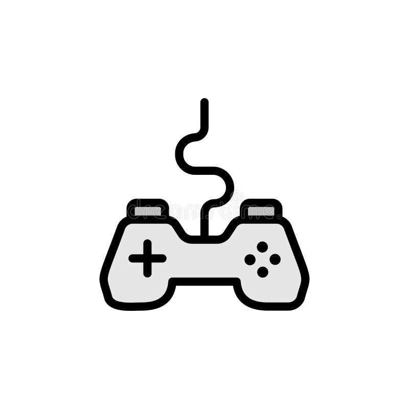 Joystick, Game Controller Icon. Simple Color with Outline Vector ...