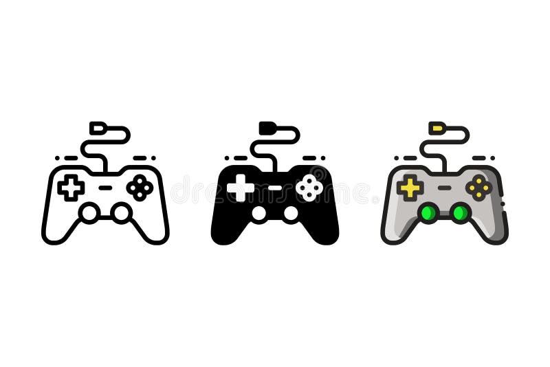 Joystick is Hardware for Gaming on a Computer Stock Vector ...