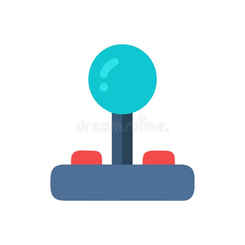 Joystick Icon for Gaming Interfaces Stock Illustration - Illustration ...