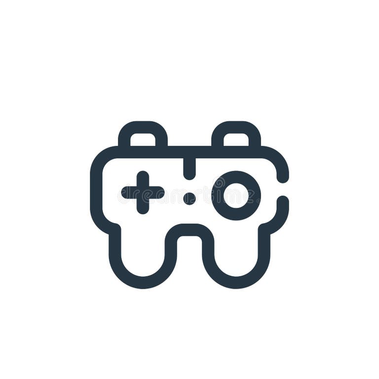Joystick Icon Vector from User Interface Concept. Thin Line ...