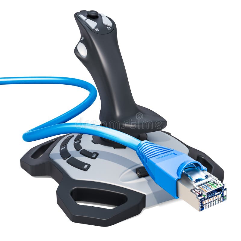 Set of Gaming Input Devices for Computer, 3D Rendering Stock ...