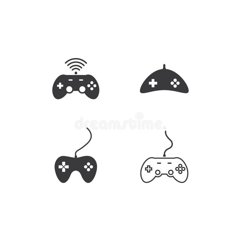 Joystick logo stock vector. Illustration of computer - 164601313