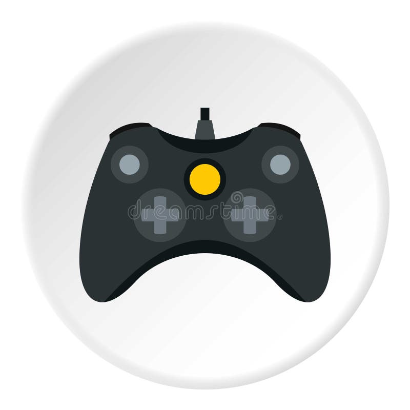 Joystick for Playing Games Icon Circle Stock Vector - Illustration of ...