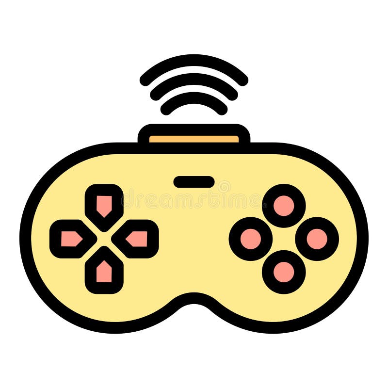 Joystick Remote Control Icon Color Outline Vector Stock Vector ...