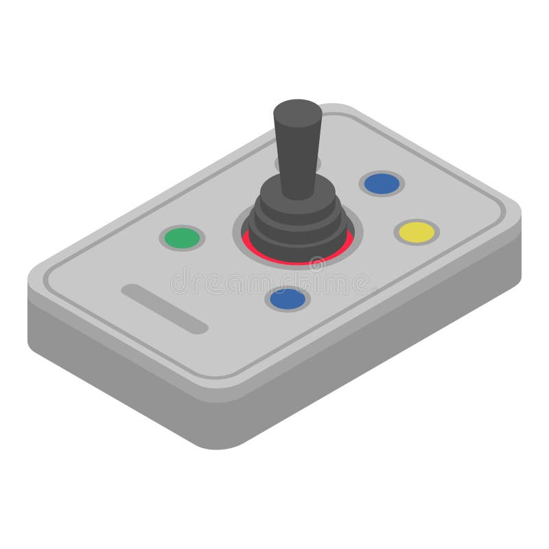 Joystick Stick Icon, Isometric Style Stock Vector - Illustration of ...