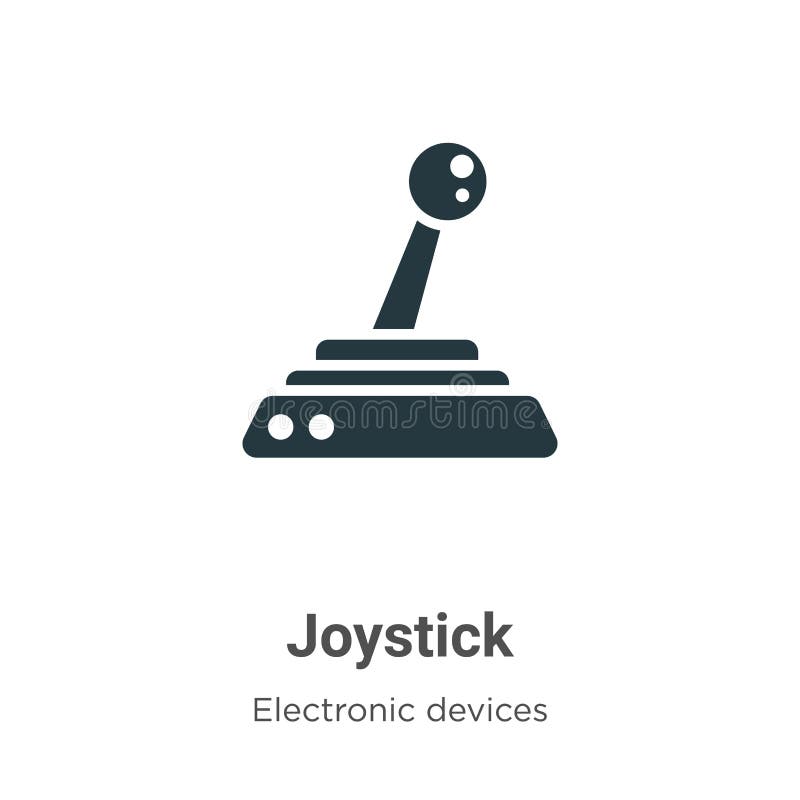 Retro Joystick Icon In Flat Design. Stock Illustration - Illustration ...