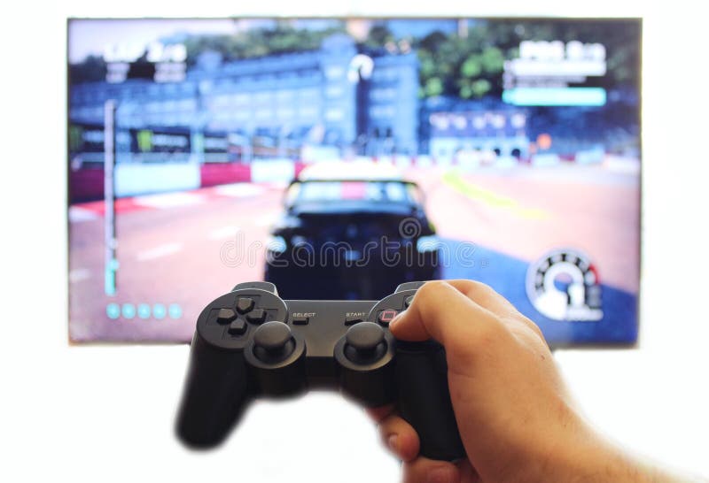 Joystick for Video Game Consoles Stock Image - Image of computer, race ...