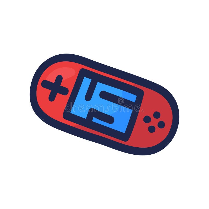 Joystick for Video Game Arrow Direction. Controller Buttons Hand-drawn ...