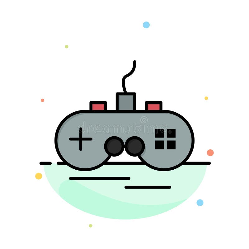 Joystick, Wireless, Xbox, Gamepad Abstract Flat Color Icon Template ...