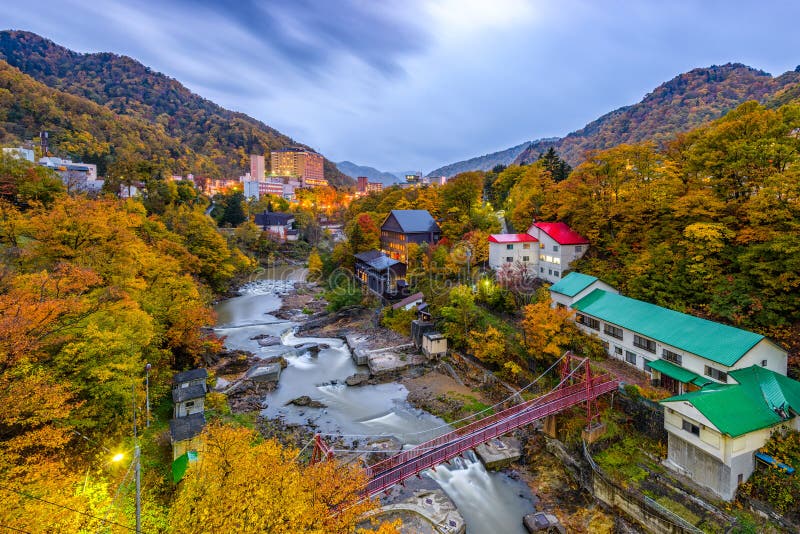 Jozankei, Japan in De Herfst Stock Foto - Image of rivier, japan: 101536312