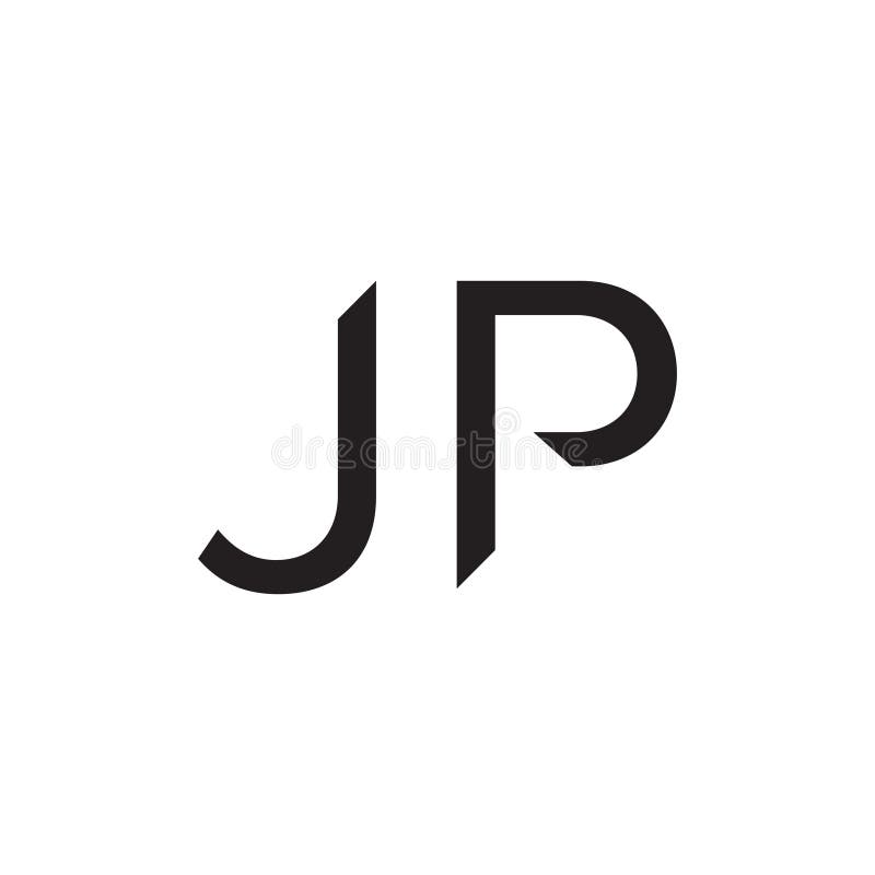 Jp Initial Letter Vector Logo Icon Stock Vector - Illustration of ...
