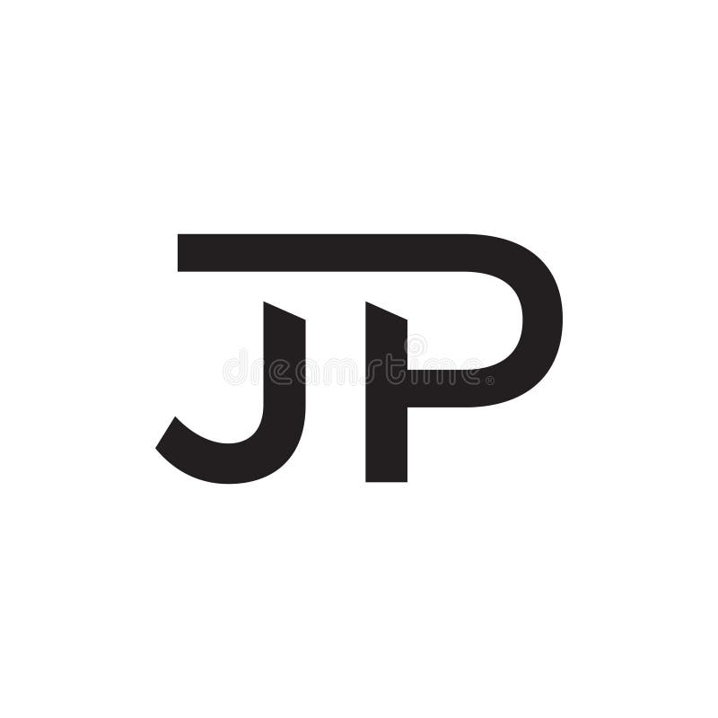 Jp Initial Letter Vector Logo Icon Stock Vector - Illustration of ...