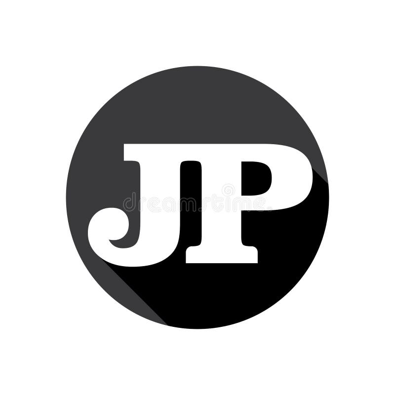 JP letter logo stock illustration. Illustration of logo - 265845582
