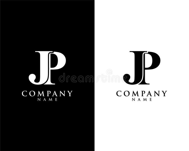 Jp, Pj Initial Company Name Logo Template Vector Stock Illustration ...