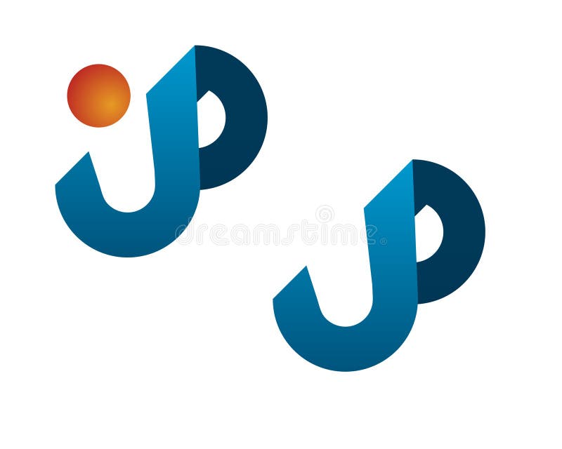 Jp Up Letter Logo Vector Template Stock Vector - Illustration of ...