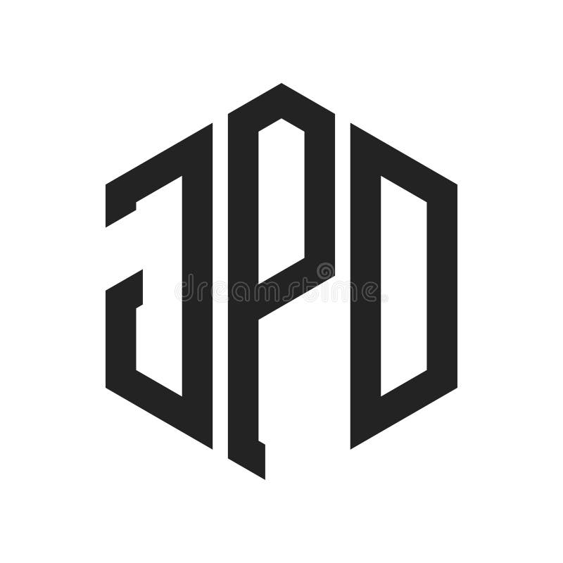 JPD Logo Design. Initial Letter JPD Monogram Logo Using Hexagon Shape ...