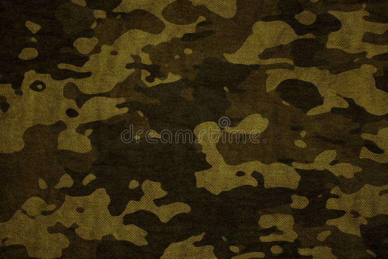 Realistic Military Camouflage Canvas Fabric Texture Stock Photo - Image ...