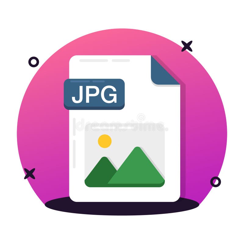 JPG File Format Flat Icon Design Ready for Premium Use Stock Vector ...