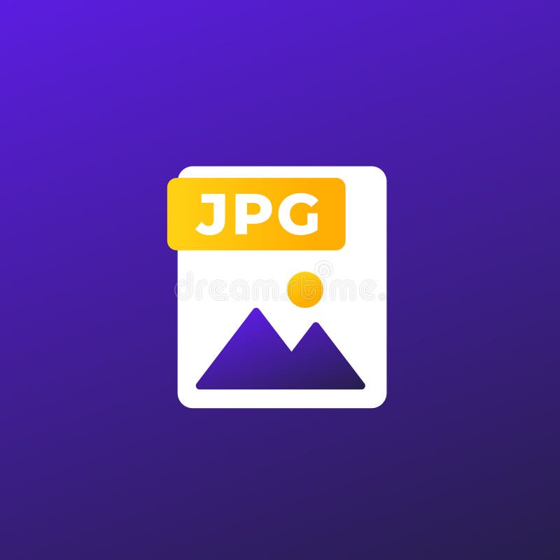 Jpg File Vector Icon for Apps and Web Stock Vector - Illustration of ...