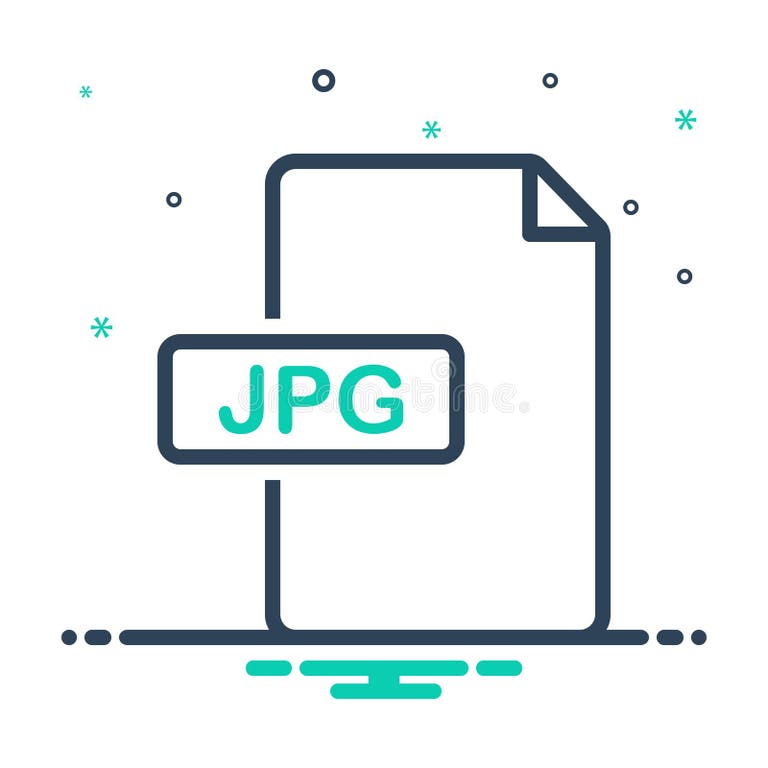 Mix Icon for Jpg, Extension and File Stock Illustration - Illustration ...