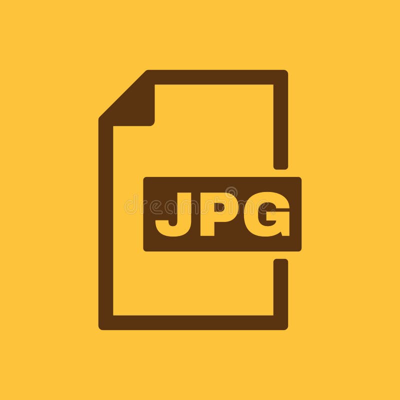 The JPG Icon. File Format Symbol Stock Illustration - Illustration of ...