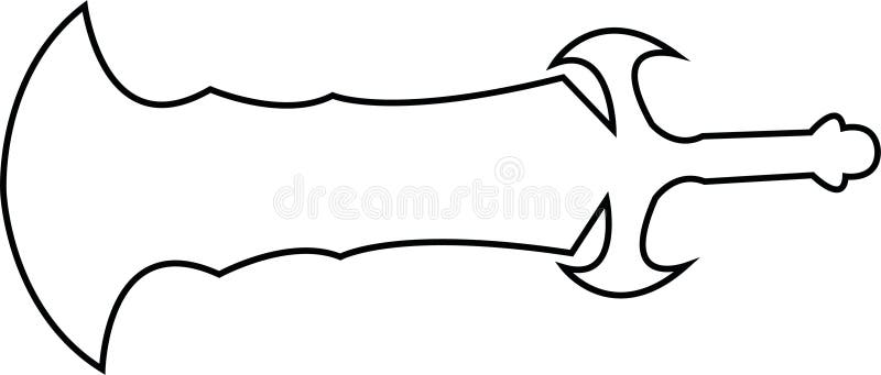 Jpg Image with Svg Cut File the Picture of the Sword Stock Illustration ...