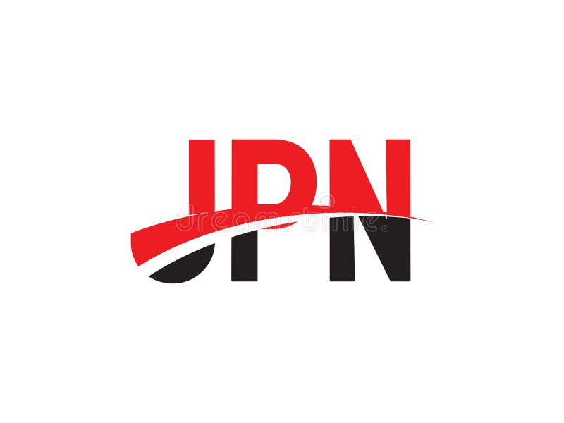 JPN Letter Initial Logo Design Vector Illustration Stock Vector ...