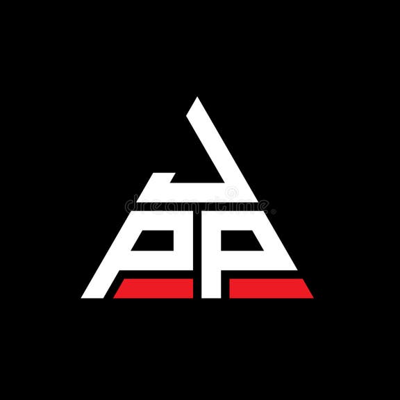 JPP Triangle Letter Logo Design with Triangle Shape. JPP Triangle Logo ...