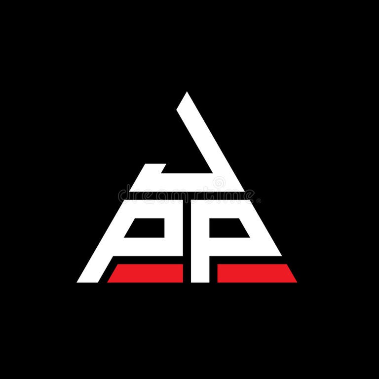 JPP Triangle Letter Logo Design with Triangle Shape. JPP Triangle Logo ...